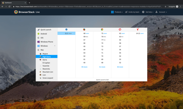 Test Websites on Different Browsers | BrowserStack