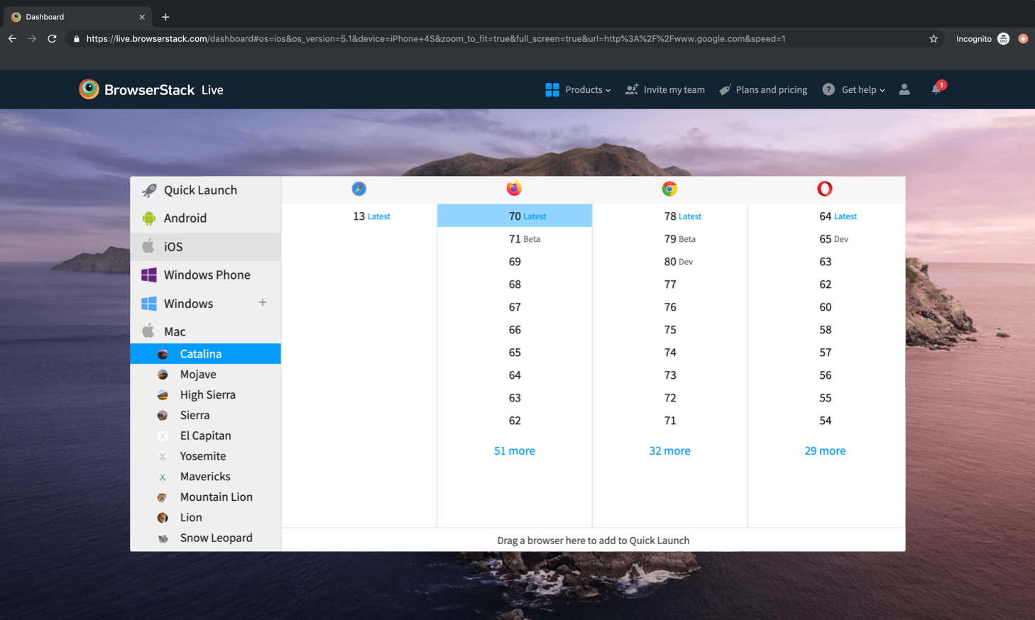 Firefox Browser Testing on Real Devices & no VMs | BrowserStack