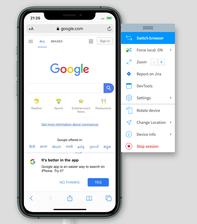 How to request desktop site on iPhone | BrowserStack