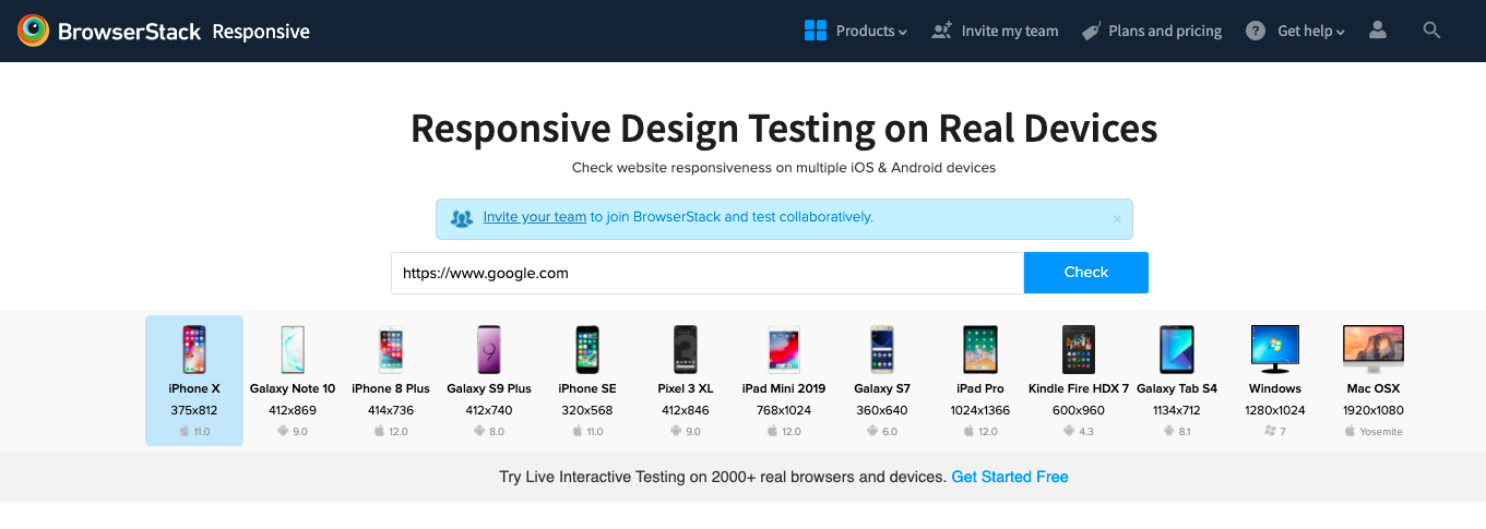 How to test website in different screen sizes | BrowserStack