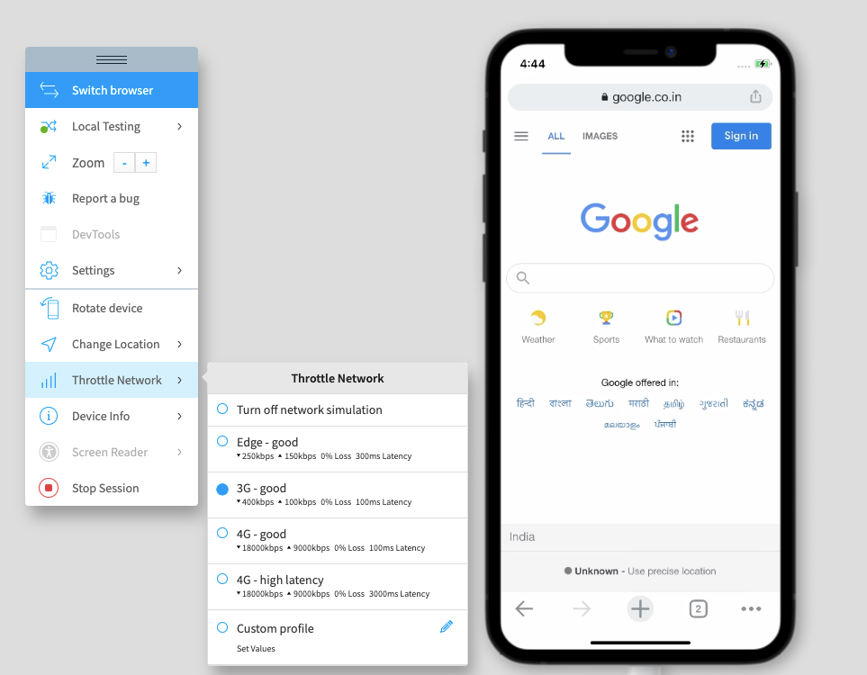 How to perform Network Throttling in Chrome | BrowserStack