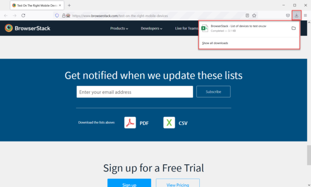 How to download file using Selenium & Python | BrowserStack