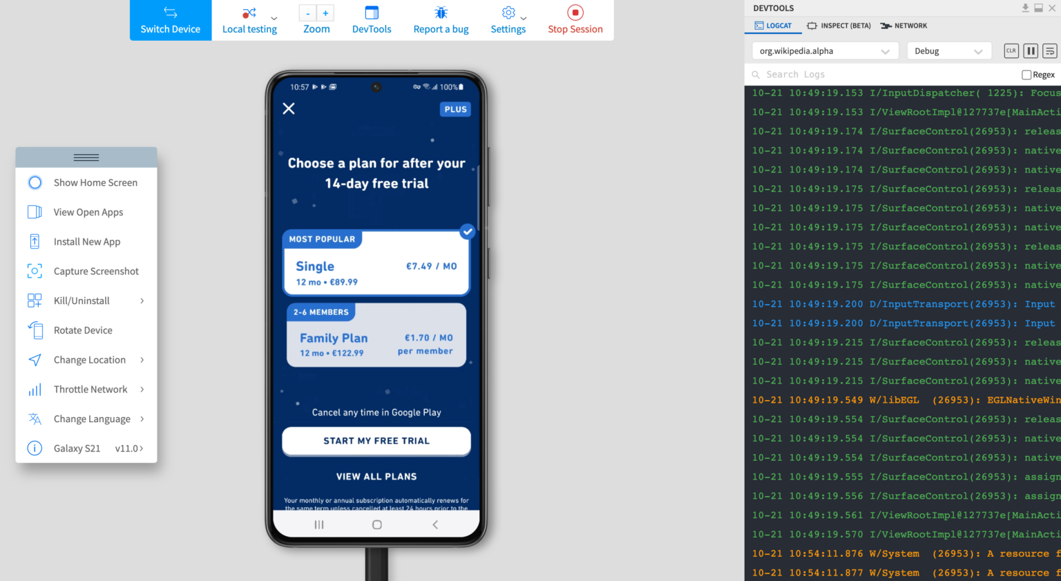 How to test In-App Purchases on Android Devices | BrowserStack