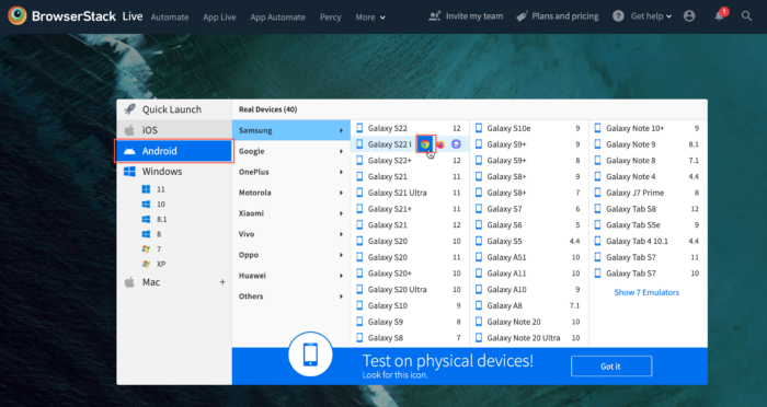 How To Debug Website On Mobile Chrome Browserstack