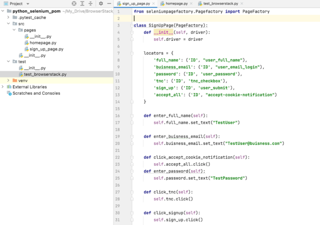 Page Object Model and Page Factory in Selenium Python | BrowserStack