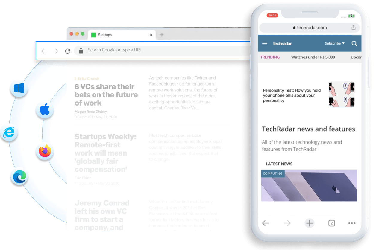Cross Browser Testing on 3000+ Real Mobiles & Browsers | BrowserStack