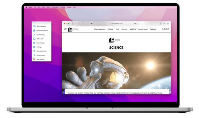 Test Website on Safari Browser Version 15 Online | BrowserStack