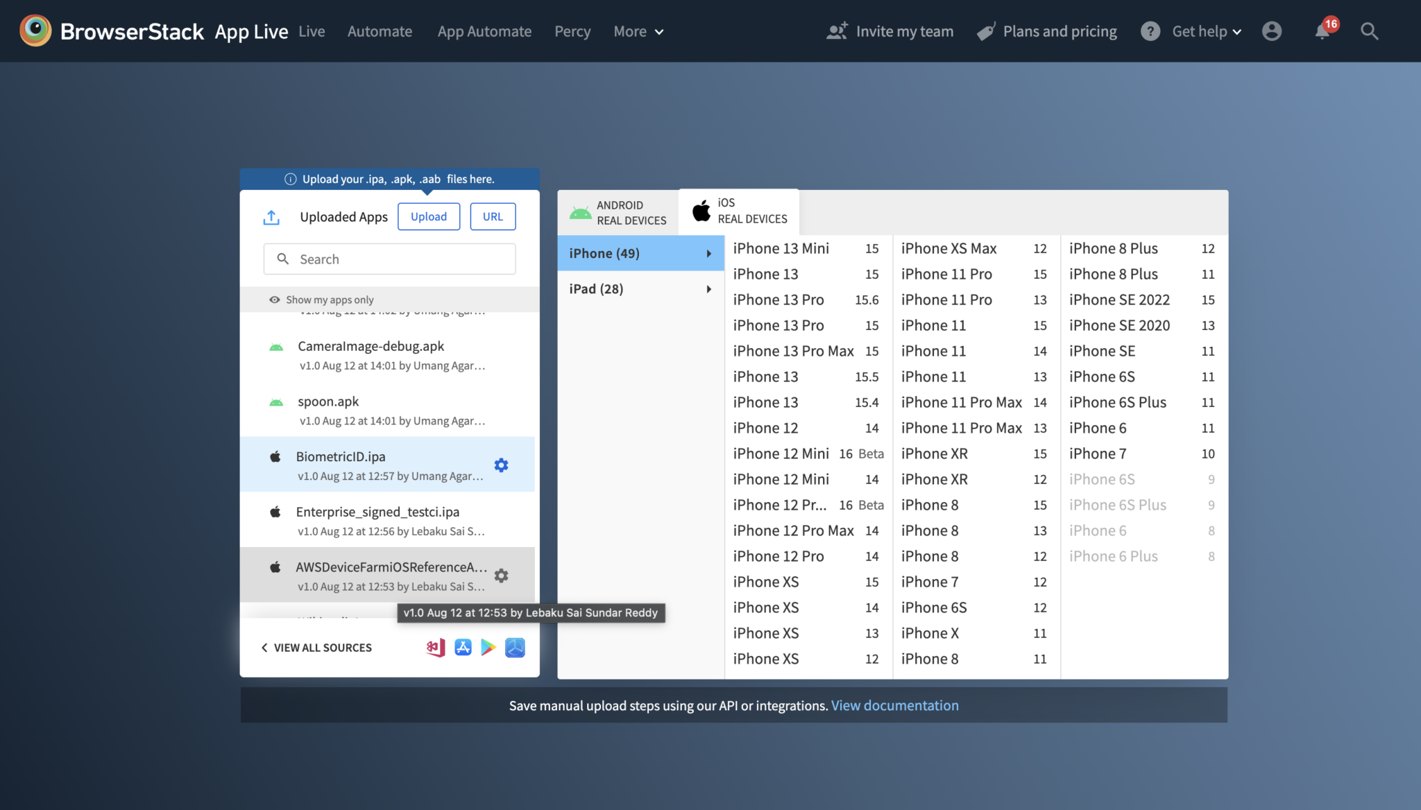 Top iOS Devices to Test your App or Website on | BrowserStack