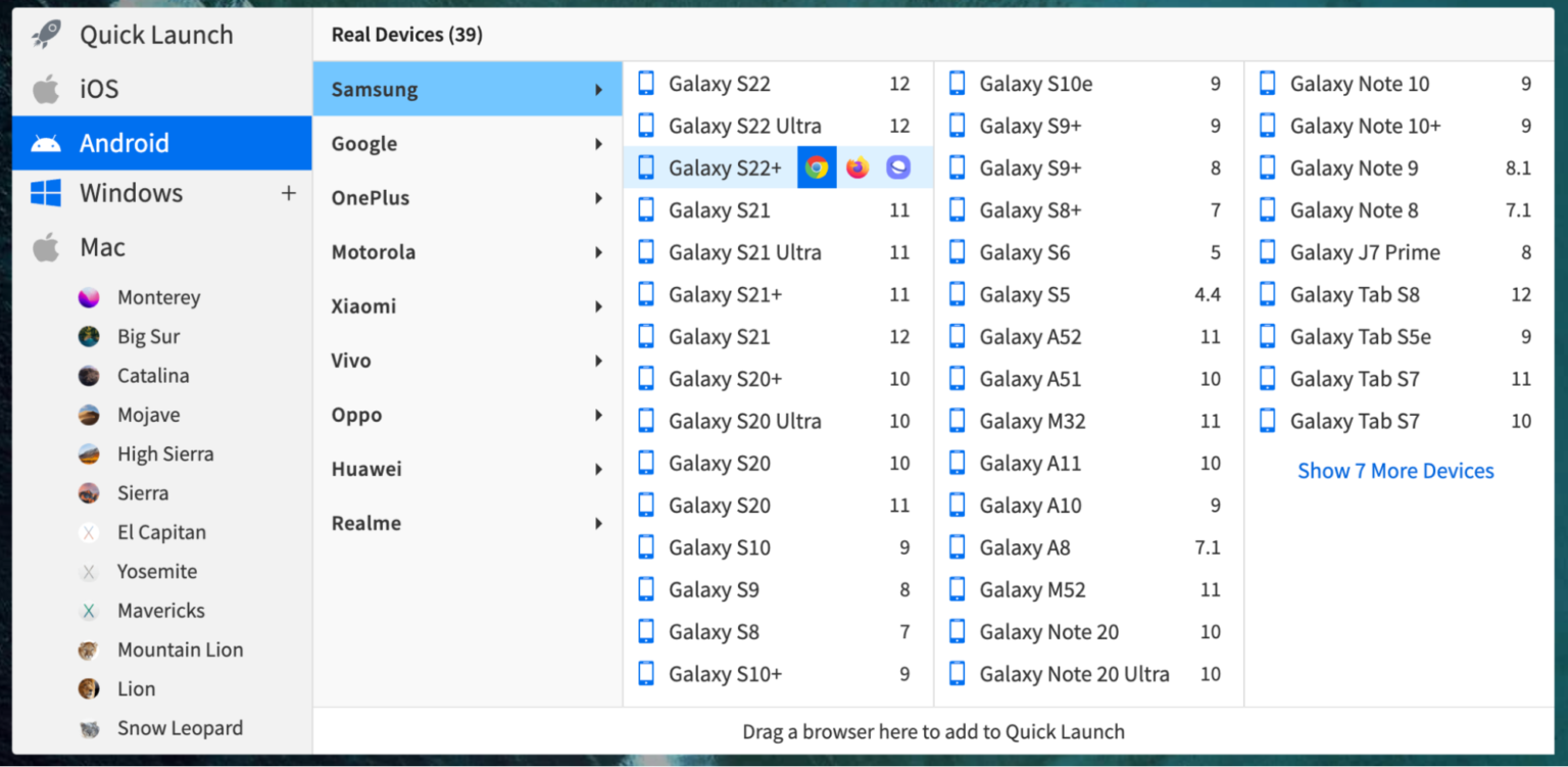How to Get Access to Samsung Mobile Test Devices | BrowserStack