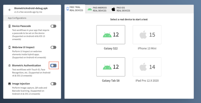 How to test Biometric Authentication on iOS & Android | BrowserStack