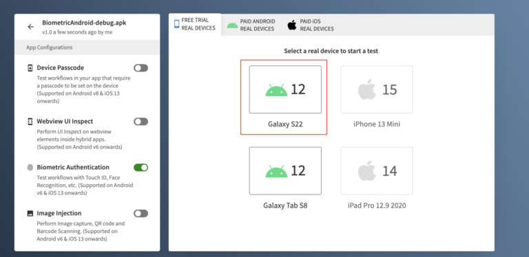 How to test Biometric Authentication on iOS & Android | BrowserStack
