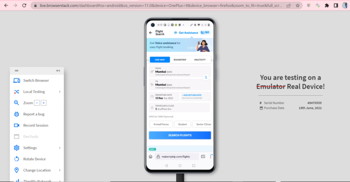Mobile Device Emulator for Website Testing vs Real Devices | BrowserStack