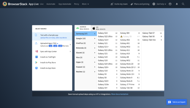 How to select the right Android App Testing Tool | BrowserStack