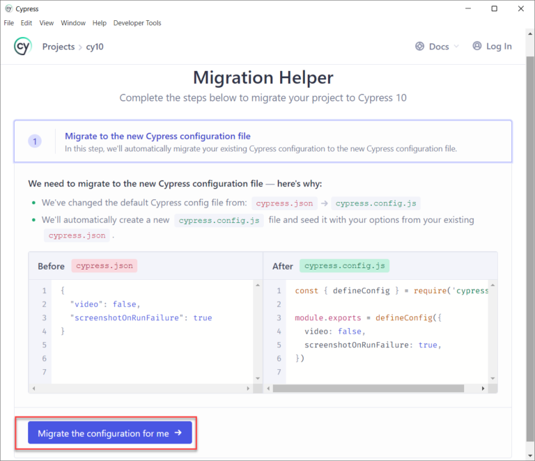 How to migrate your Test Automation Suite to Cypress 10 | BrowserStack