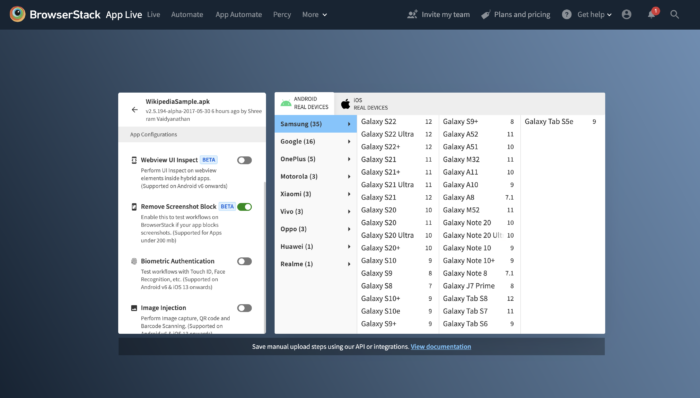Mobile Testing with Effective App Testing Tools | BrowserStack