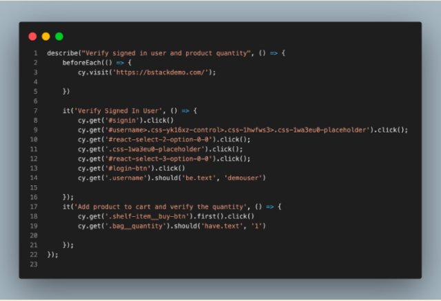 Cypress Test Runner: Tutorial | BrowserStack