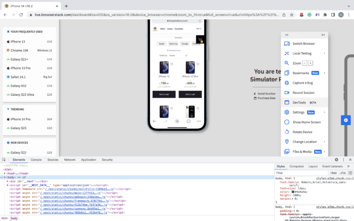 How to inspect element on iPhone | BrowserStack