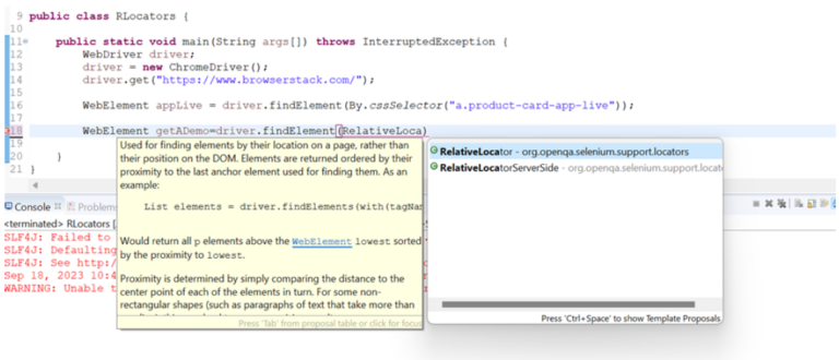 Relative Locators in Selenium | BrowserStack