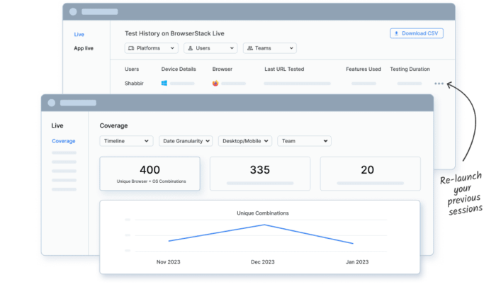 Live - Features | BrowserStack