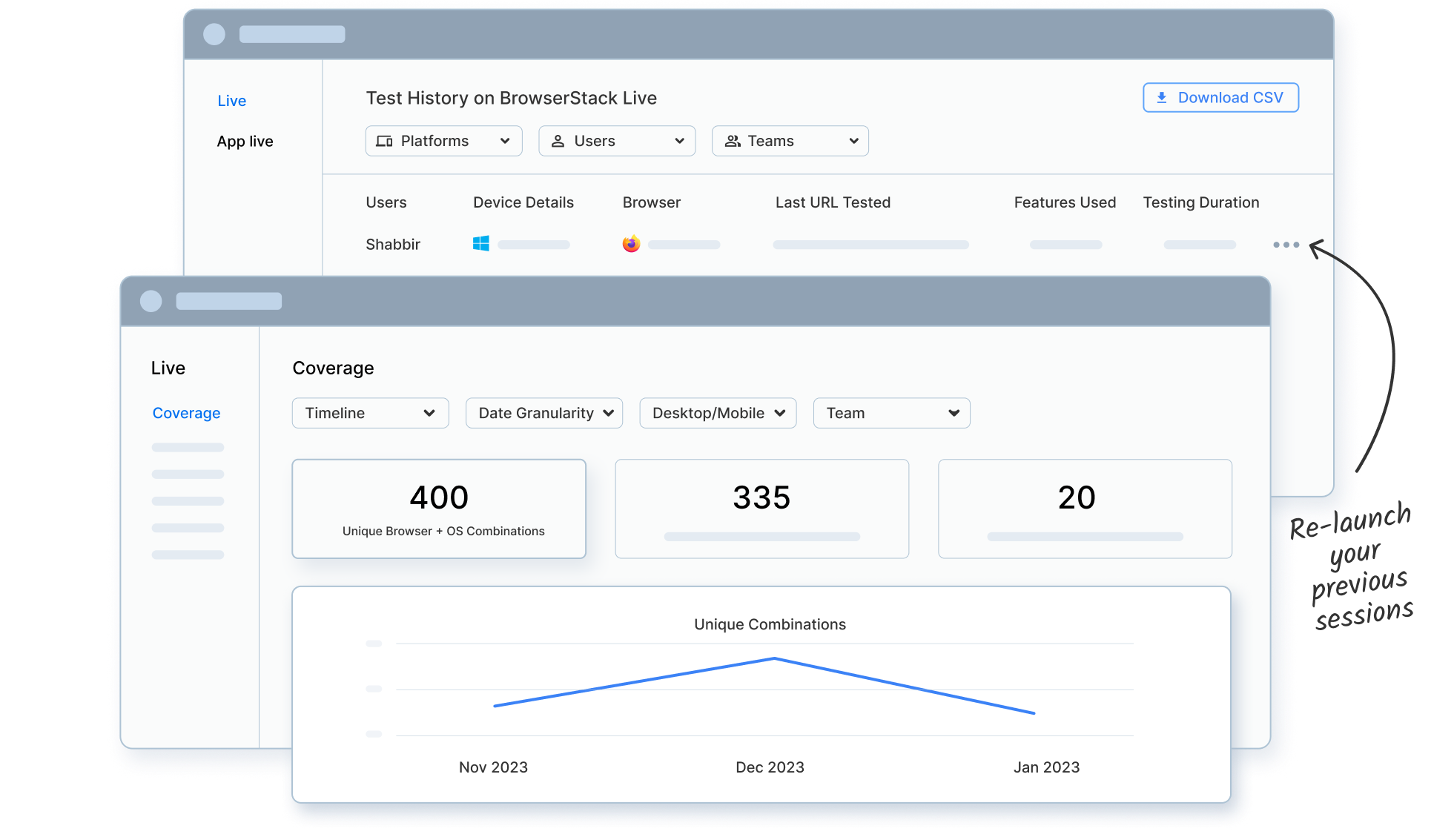 Live - Features | BrowserStack