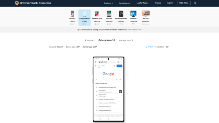 How to test website in different screen sizes | BrowserStack