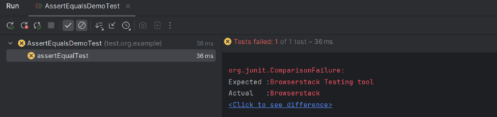 Junit Assert | BrowserStack