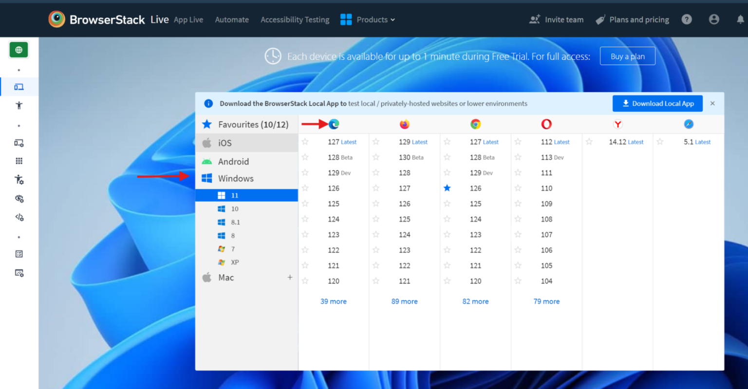 How to Test/Roll Back to an Older Version of Edge | BrowserStack