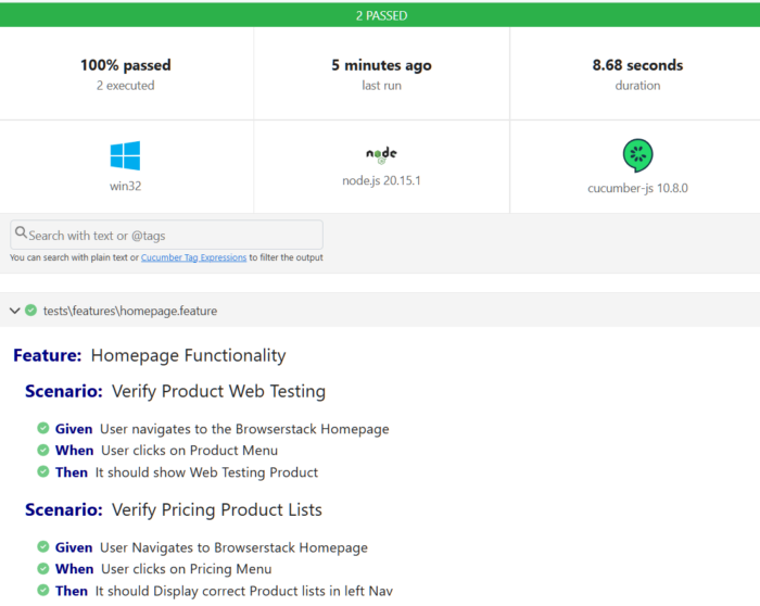 Playwright and Cucumber Automation | BrowserStack