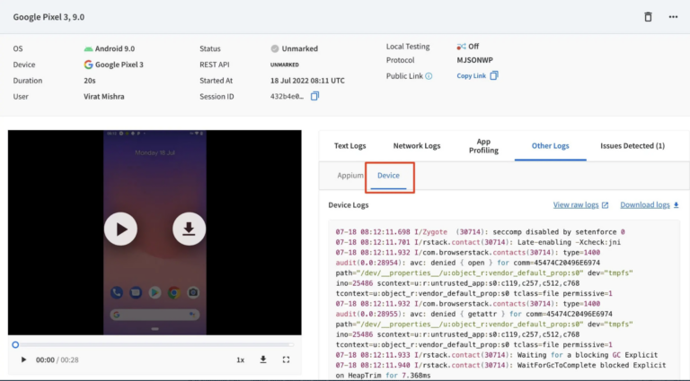 Debugging Tools for Android | BrowserStack