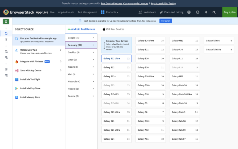 Debugging Tools for Android | BrowserStack