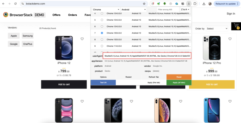 How to Change User Agent in Chrome | BrowserStack