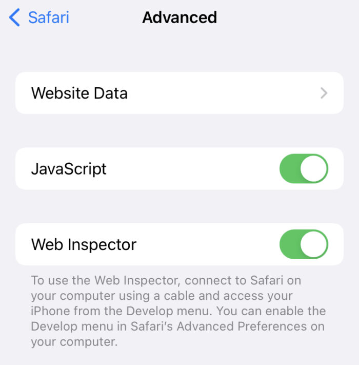 What is Web Inspector on iPhone? | BrowserStack