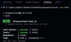 Jest - Using Matchers | BrowserStack