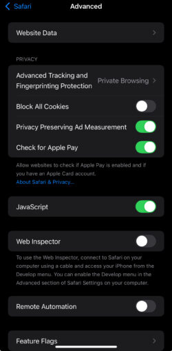 Enabling JavaScript on Safari | BrowserStack