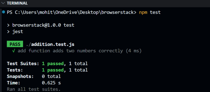 Jest - Using Matchers | BrowserStack