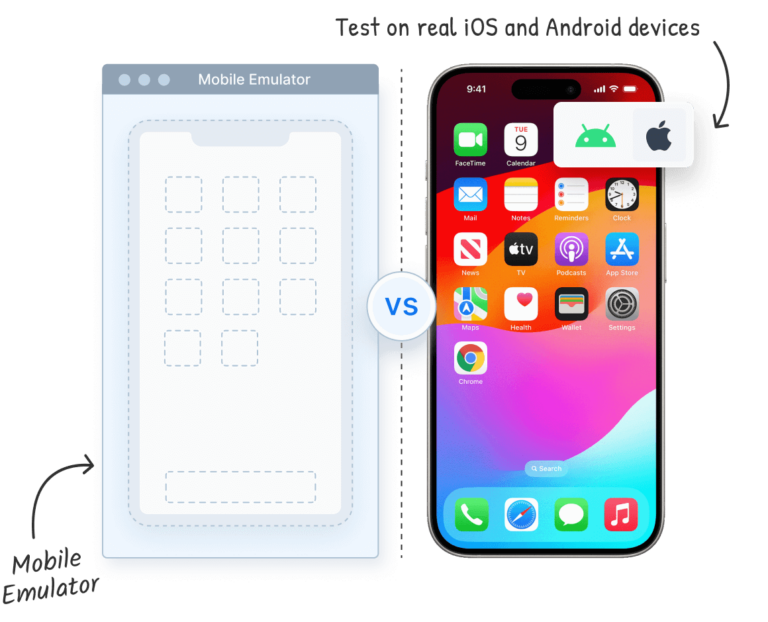 Replace Mobile Browser Emulator with Real Device Browsers | BrowserStack
