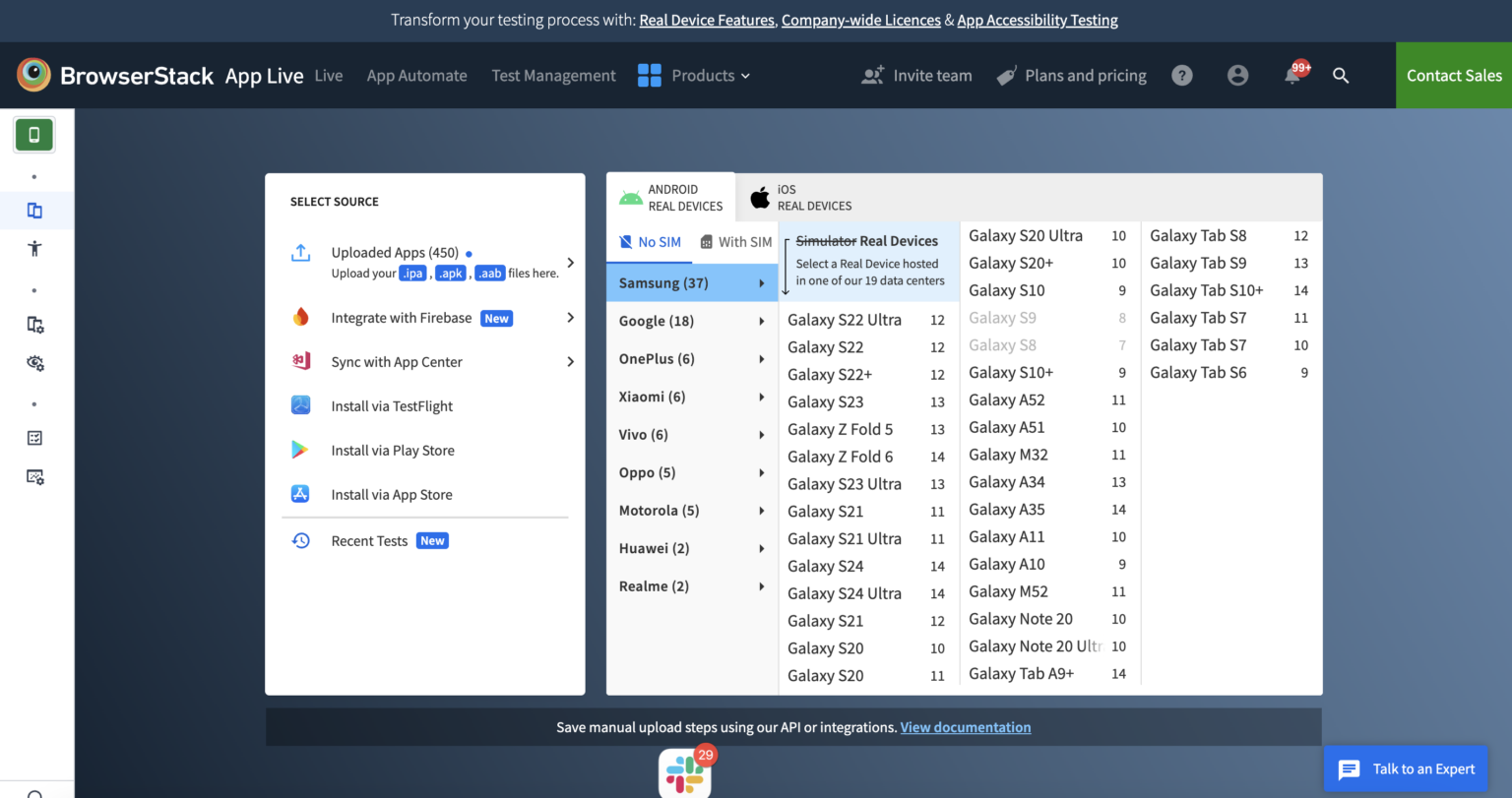Top Android Devices For Mobile App Testing | BrowserStack