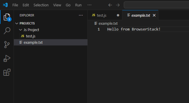 How to Write Files using fs.writeFileSync in Node.js | BrowserStack