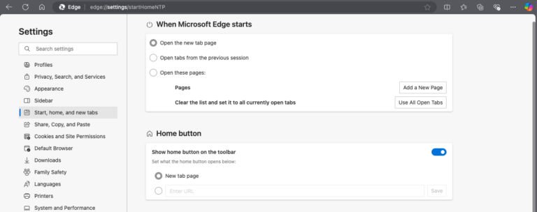 How to Customize and Set the Home Page in Microsoft Edge | BrowserStack