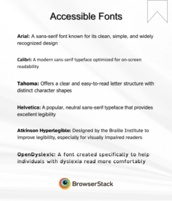 What are Accessible Fonts and How to Choose them? | BrowserStack