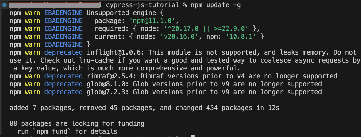 How to Update a Specific Package using npm | BrowserStack