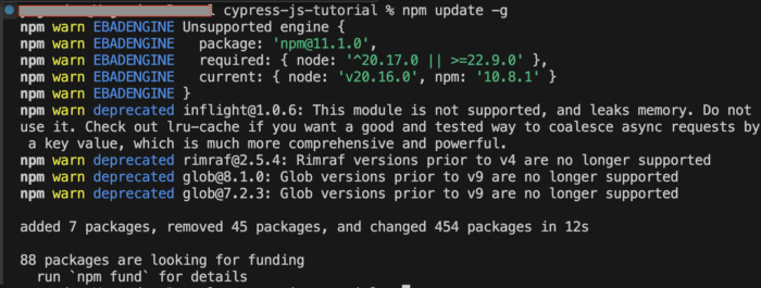 How To Update A Specific Package Using Npm Browserstack