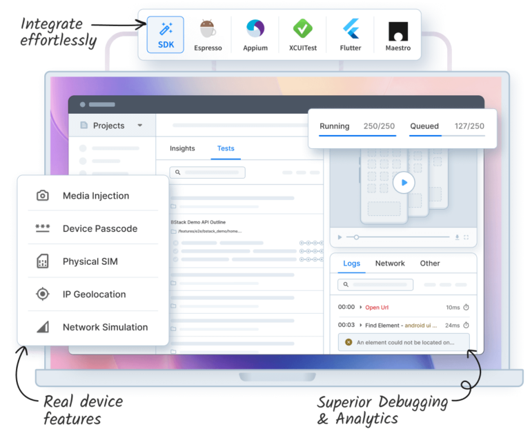 Automated App Testing On Real Mobile Devices | BrowserStack