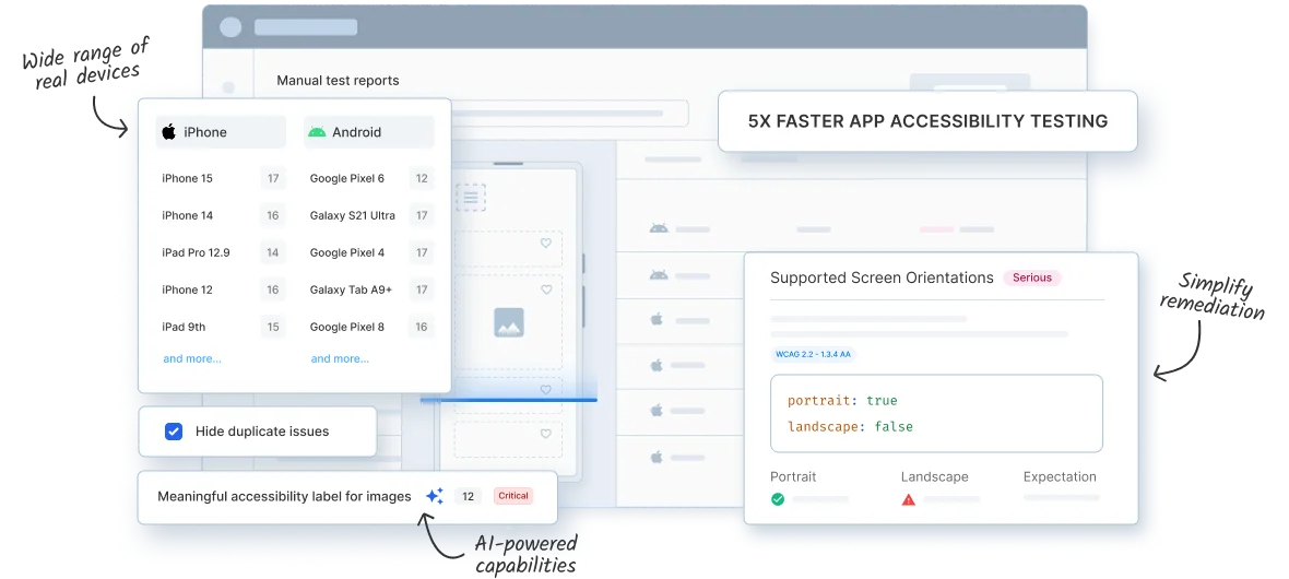 Spectra™ Rule Engine | App Accessibility Testing | BrowserStack