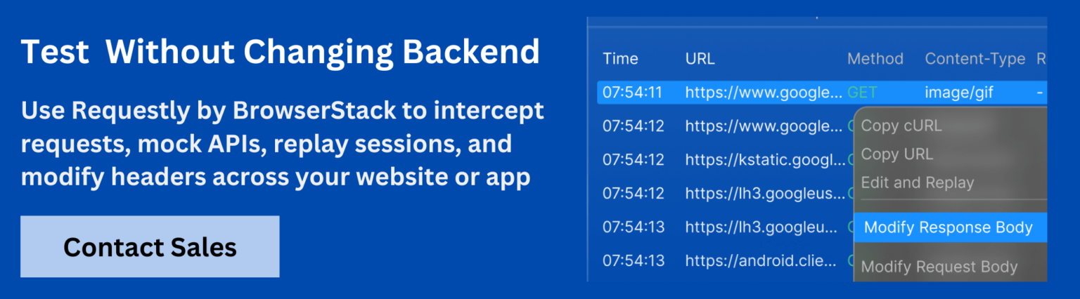 How to override API request body in Google Chrome? | BrowserStack