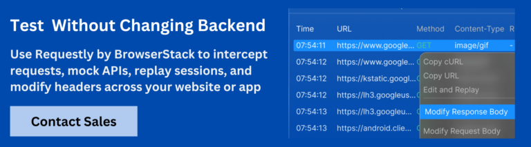 How to override API request body in Google Chrome? | BrowserStack